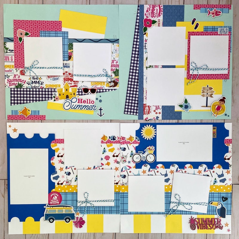 Premade Scrapbook Pages - Etsy