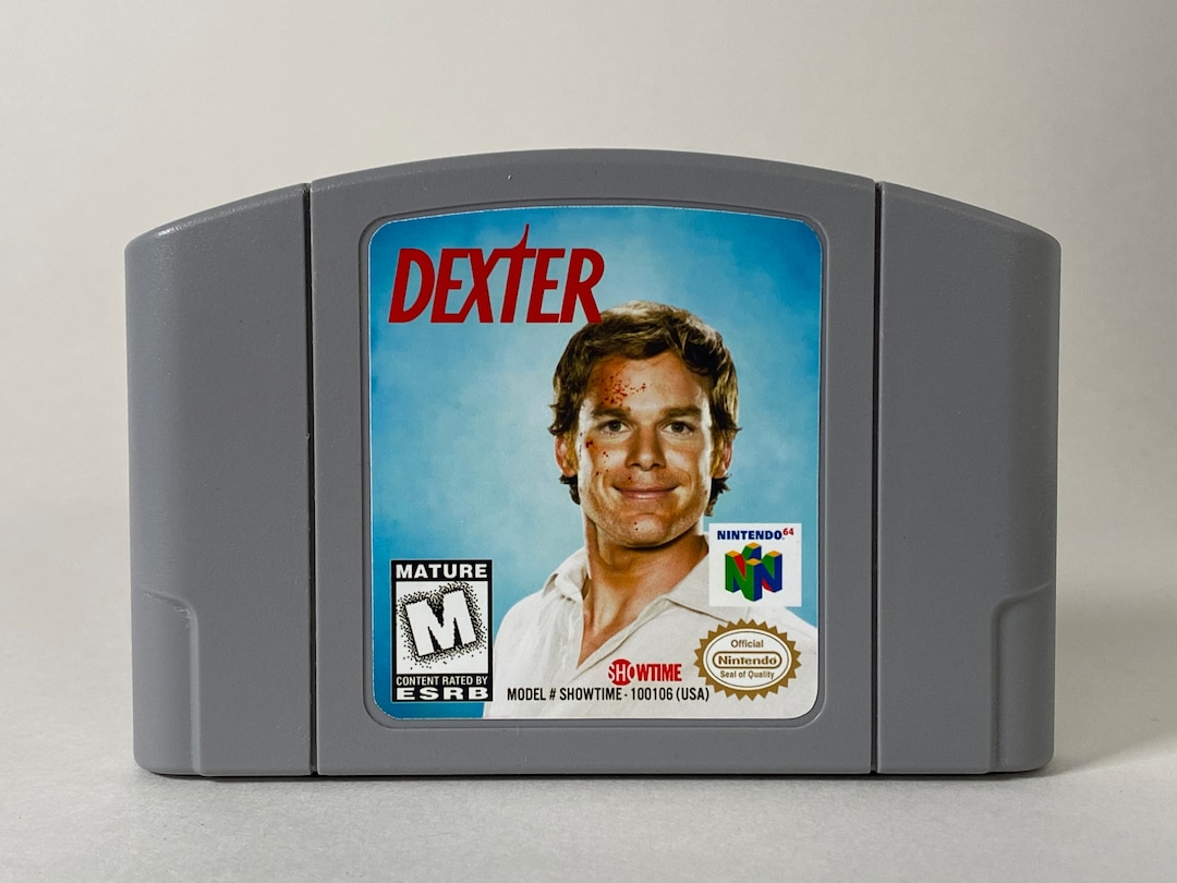 Custom N64 - Dexter - Nintendo 64 Video Game Cartridge, Award Winning ...
