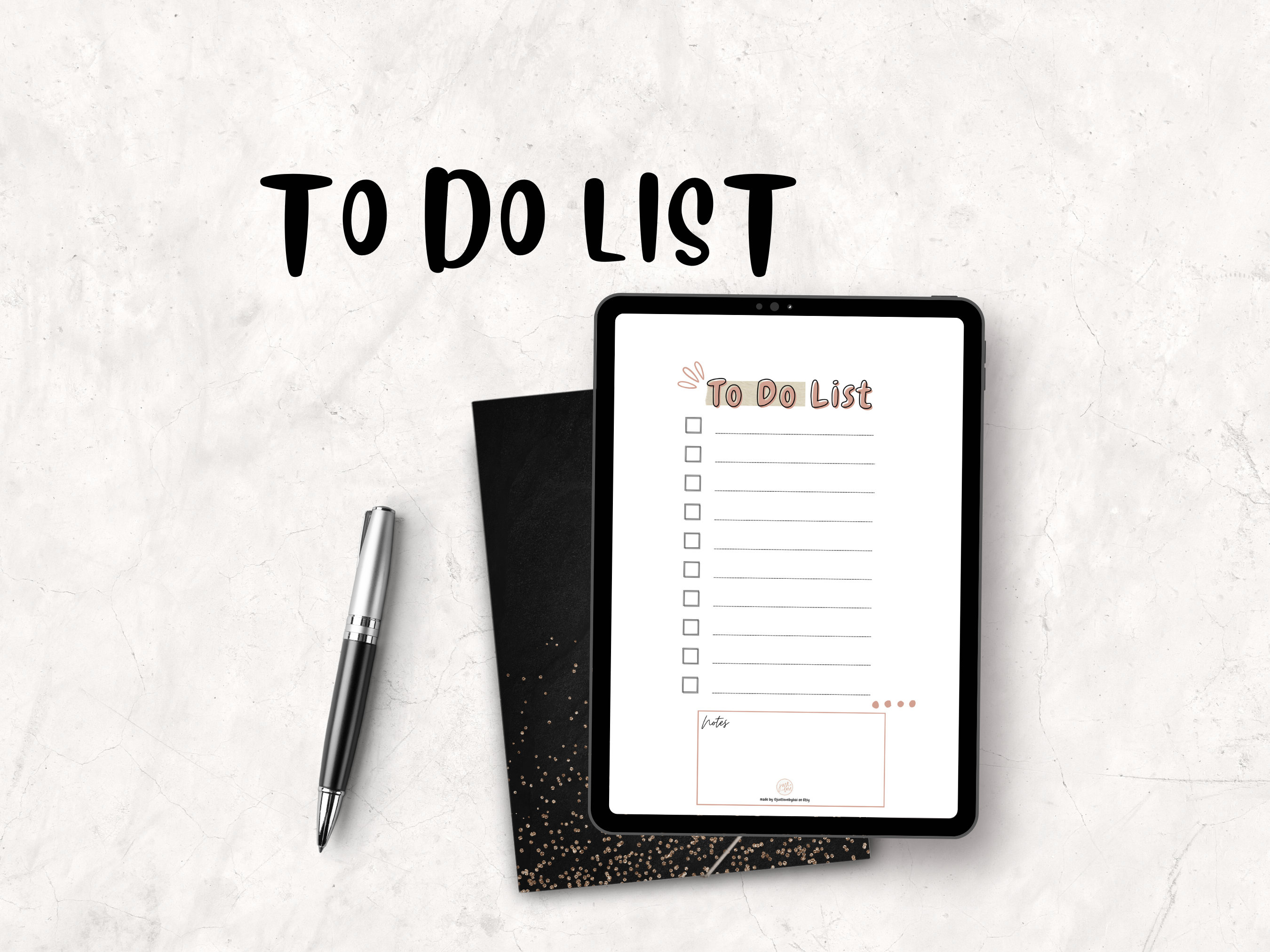 To Do List 10 to Do List Items Notes Digital Download - Etsy