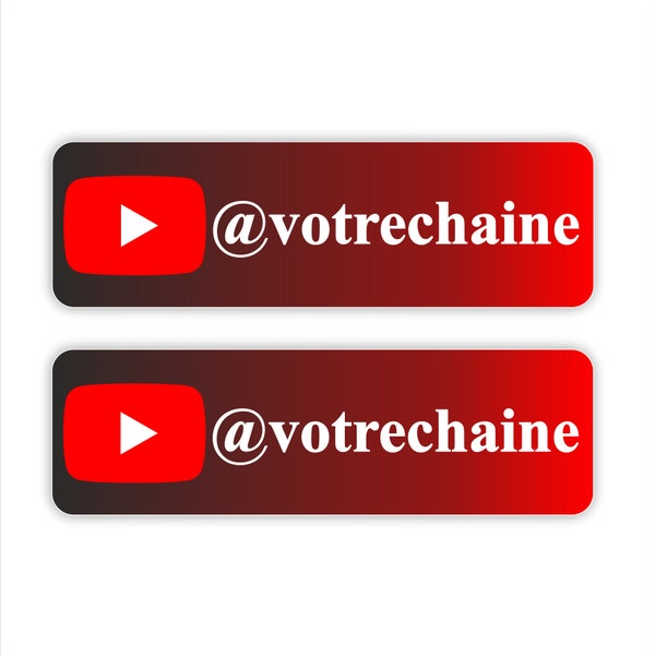 Youtube Channel Sticker - Etsy