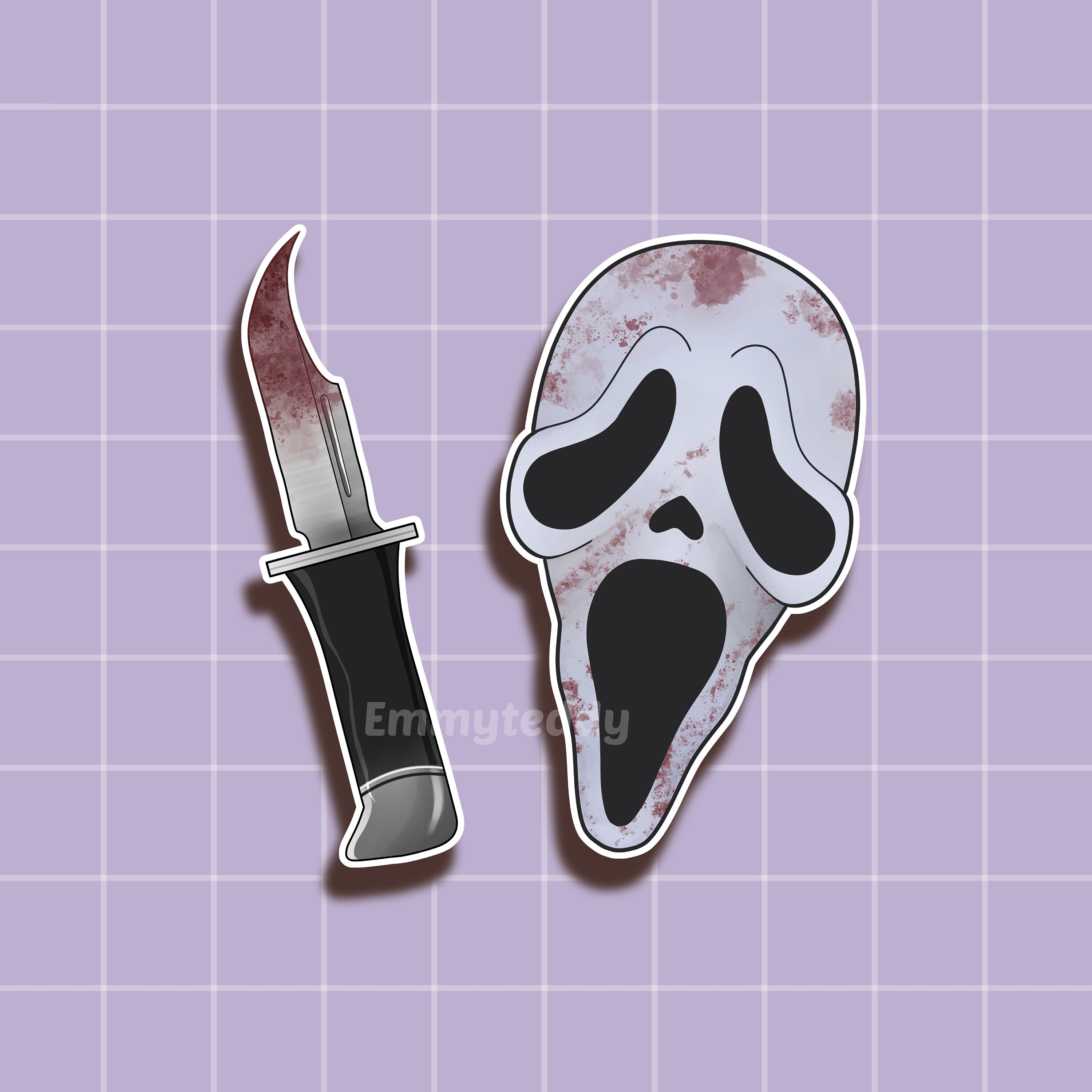 Bloody Ghost Face DBD Horror/killer Waterproof Vinyl Sticker Cute ...