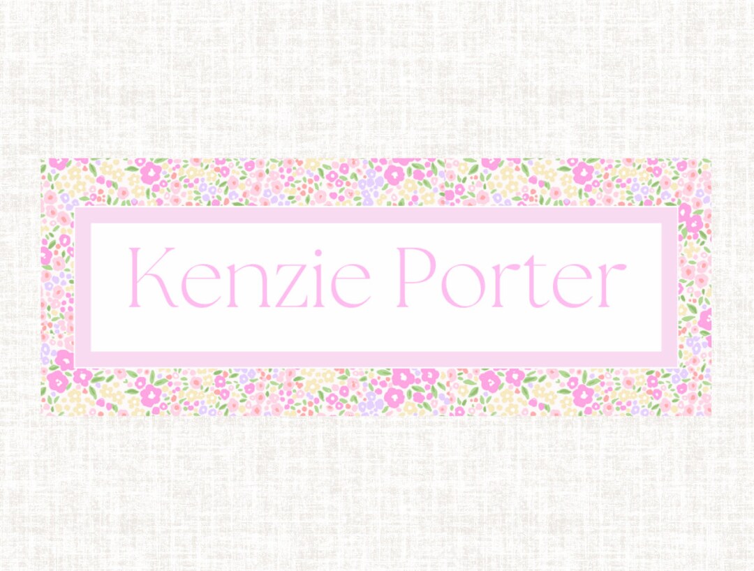 Girls Liberty Floral Sticker Labels (set of 60)- Cups/lunch Box/art ...