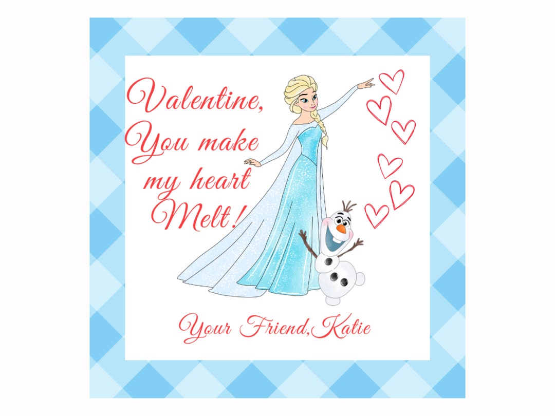 Printable Valentines Day Cards for Kids, Valentine Tags, Frozen ...