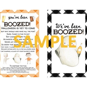 Boozed Kit, You've Been Boozed, We've Been Boozed, Halloween Tags ...