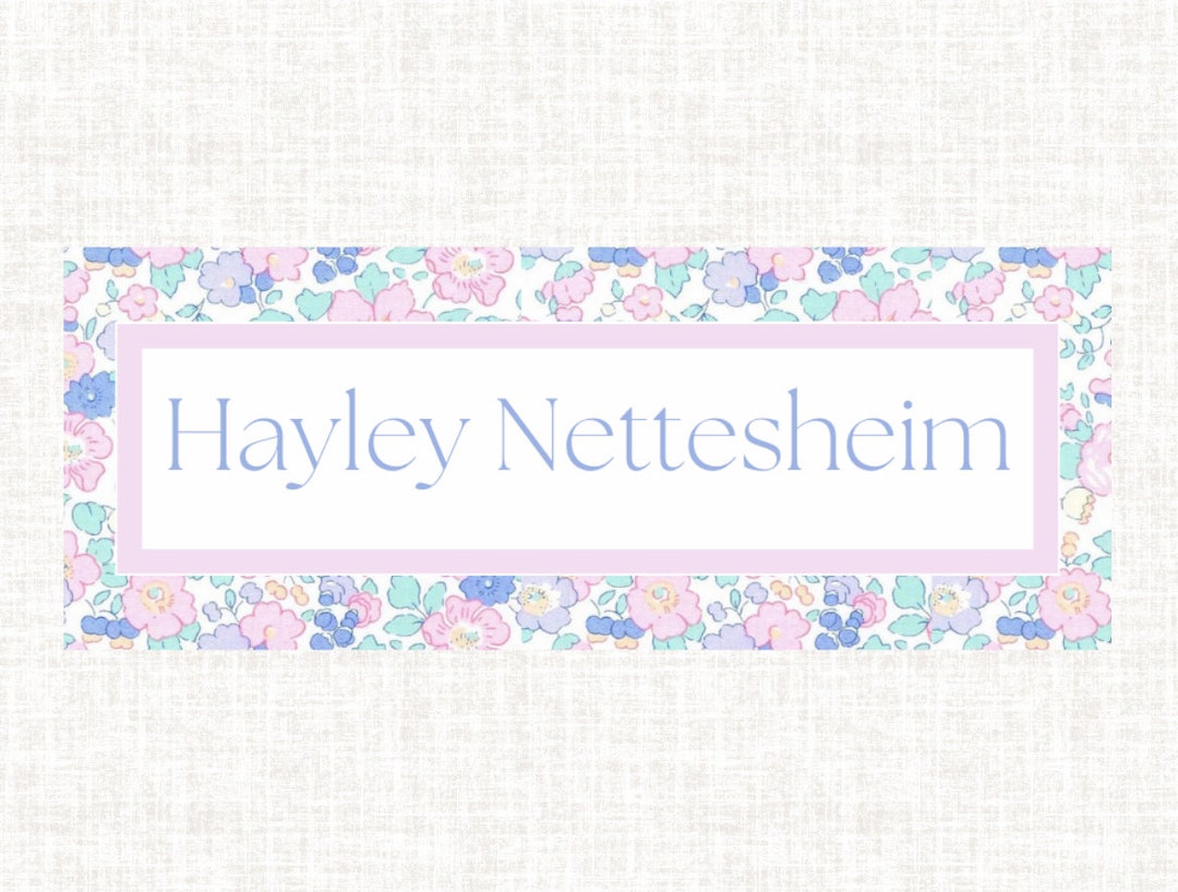 Girls Liberty Floral Sticker Labels set of 60 Cups/lunch Box/art ...