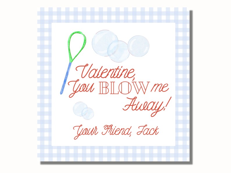 Printable Valentines Day Cards for Kids, Valentine Tags, Bubbles ...