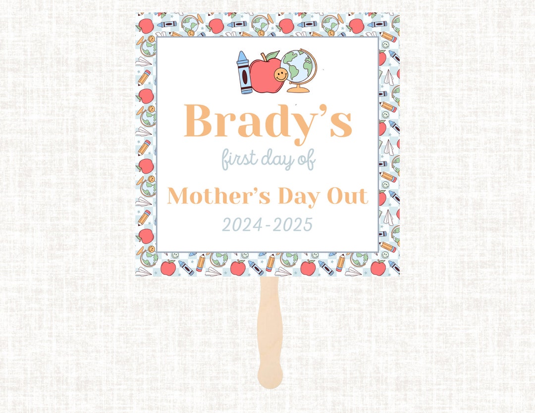 Back to School Sign Mother's Day Out Sign Preppy School Sign Printable ...