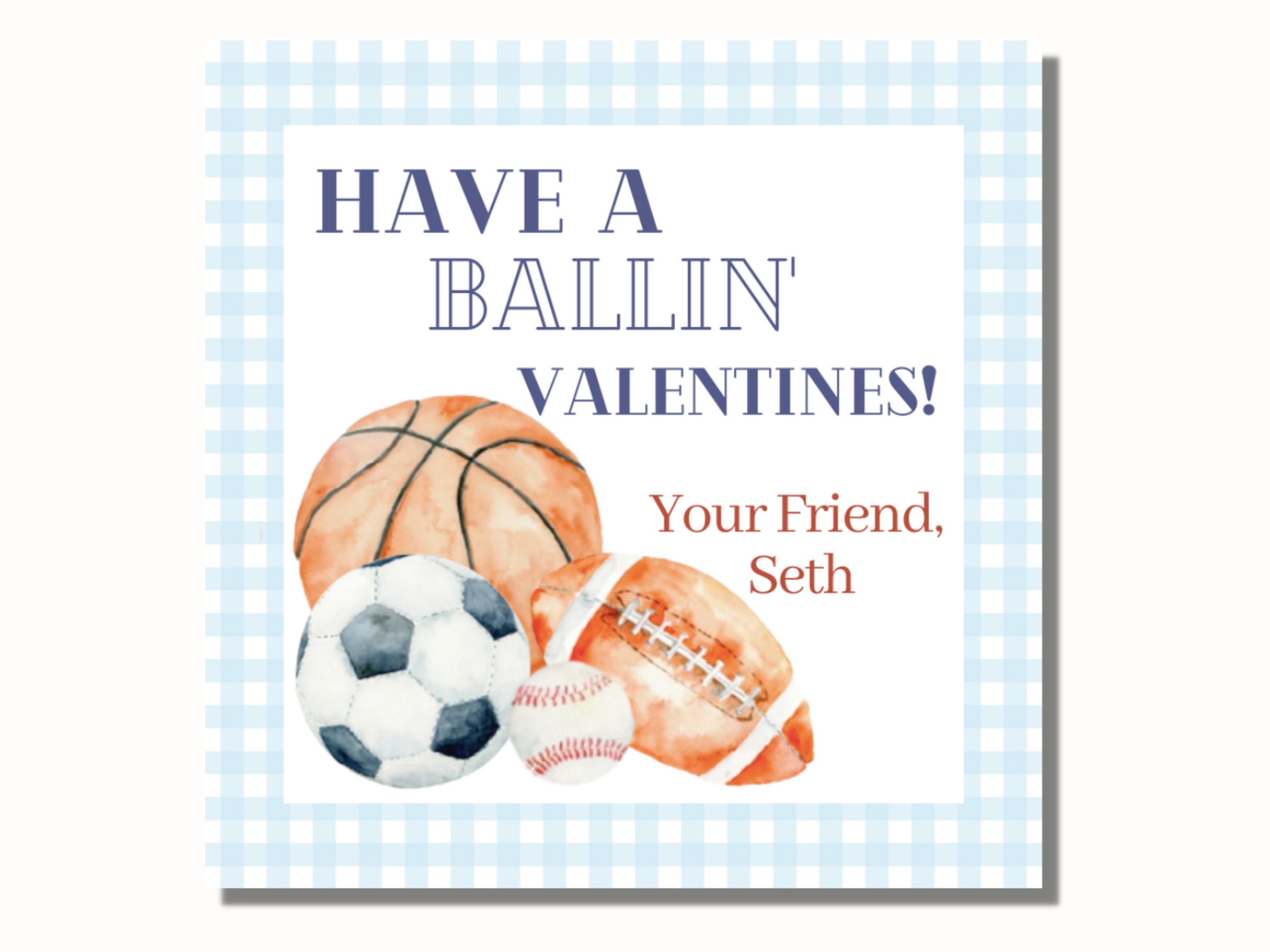 Printable Valentines Day Cards for Kids, Valentine Tags, Sports ...