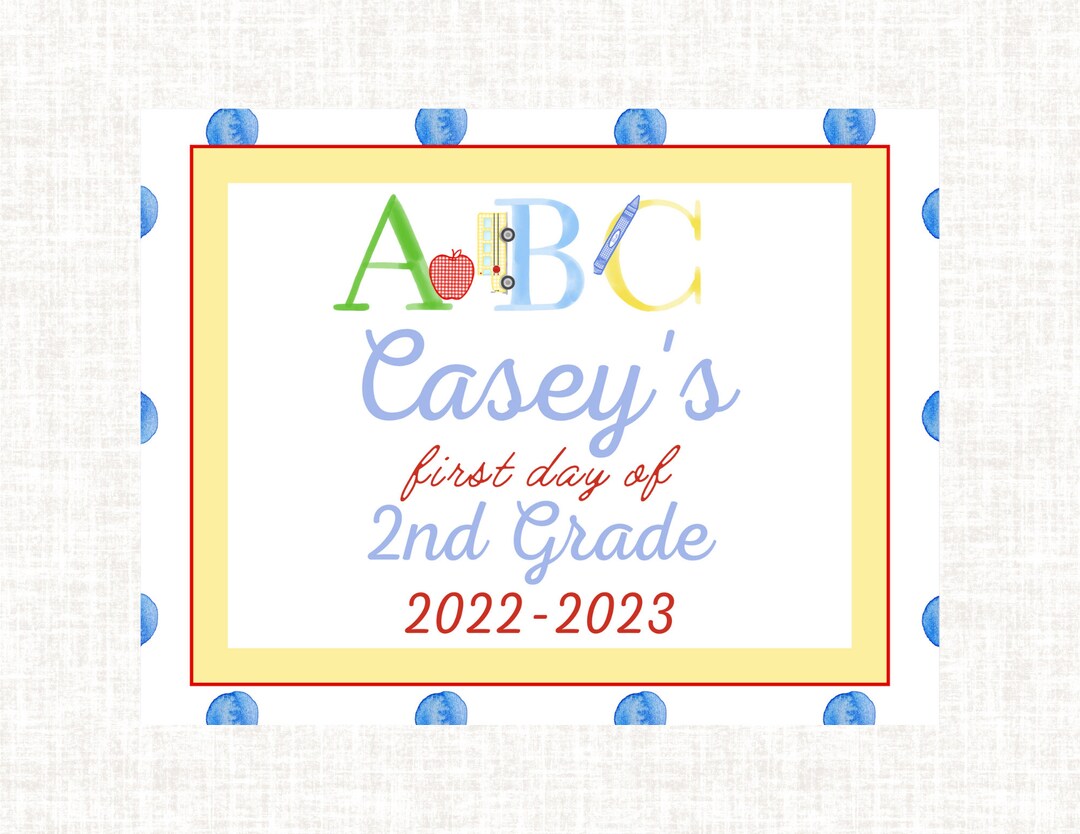 Back to School Sign | Mother's Day Out Sign | Preppy School Sign ...