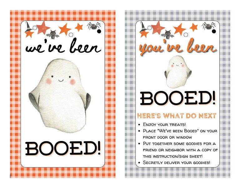Boo Kit, You've Been Booed, We've Been Booed, Halloween Tags, Instant ...