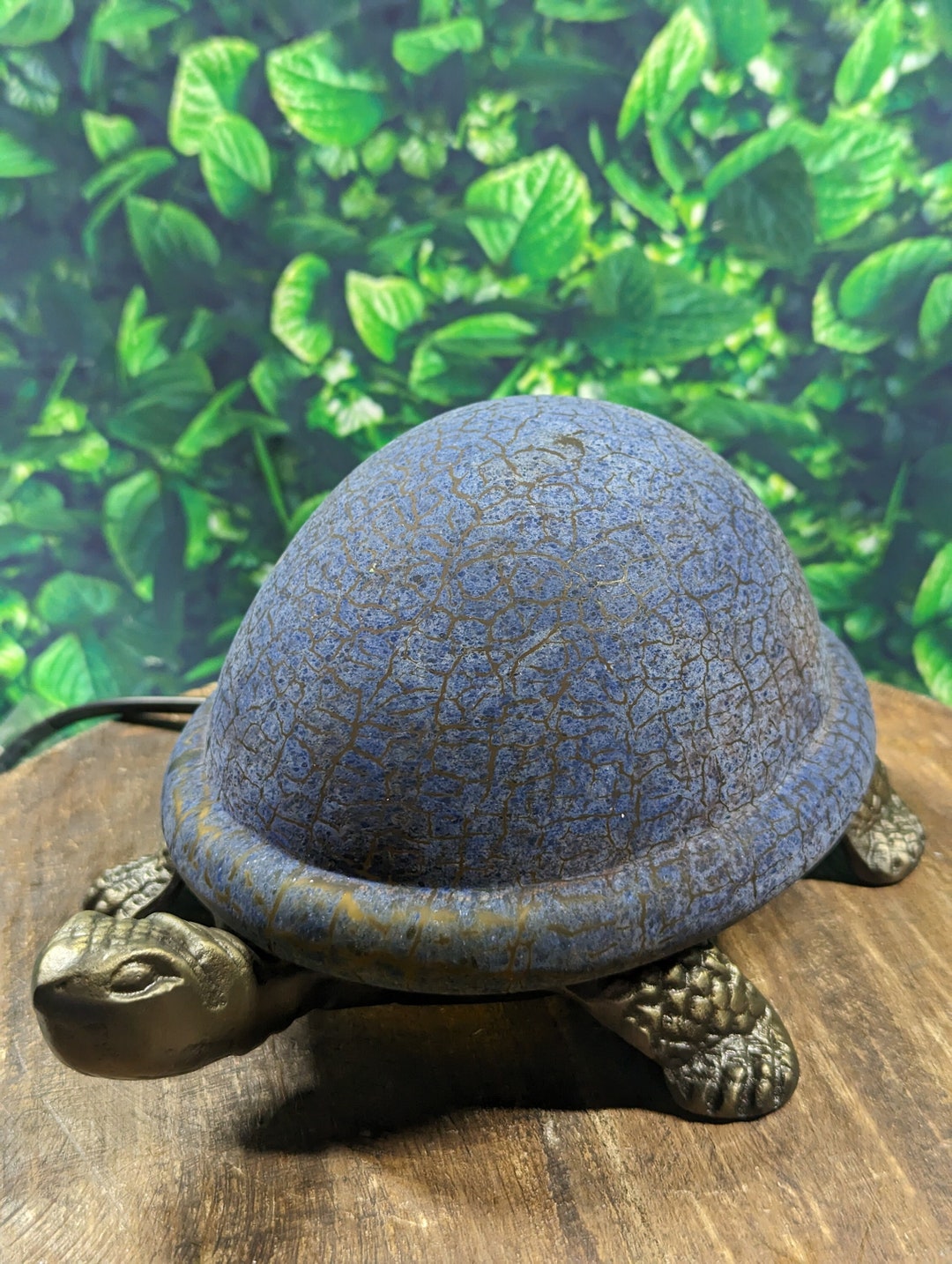 New No Box Tiffany Style Amber Brown Purple Spotted Spots Turtle ...
