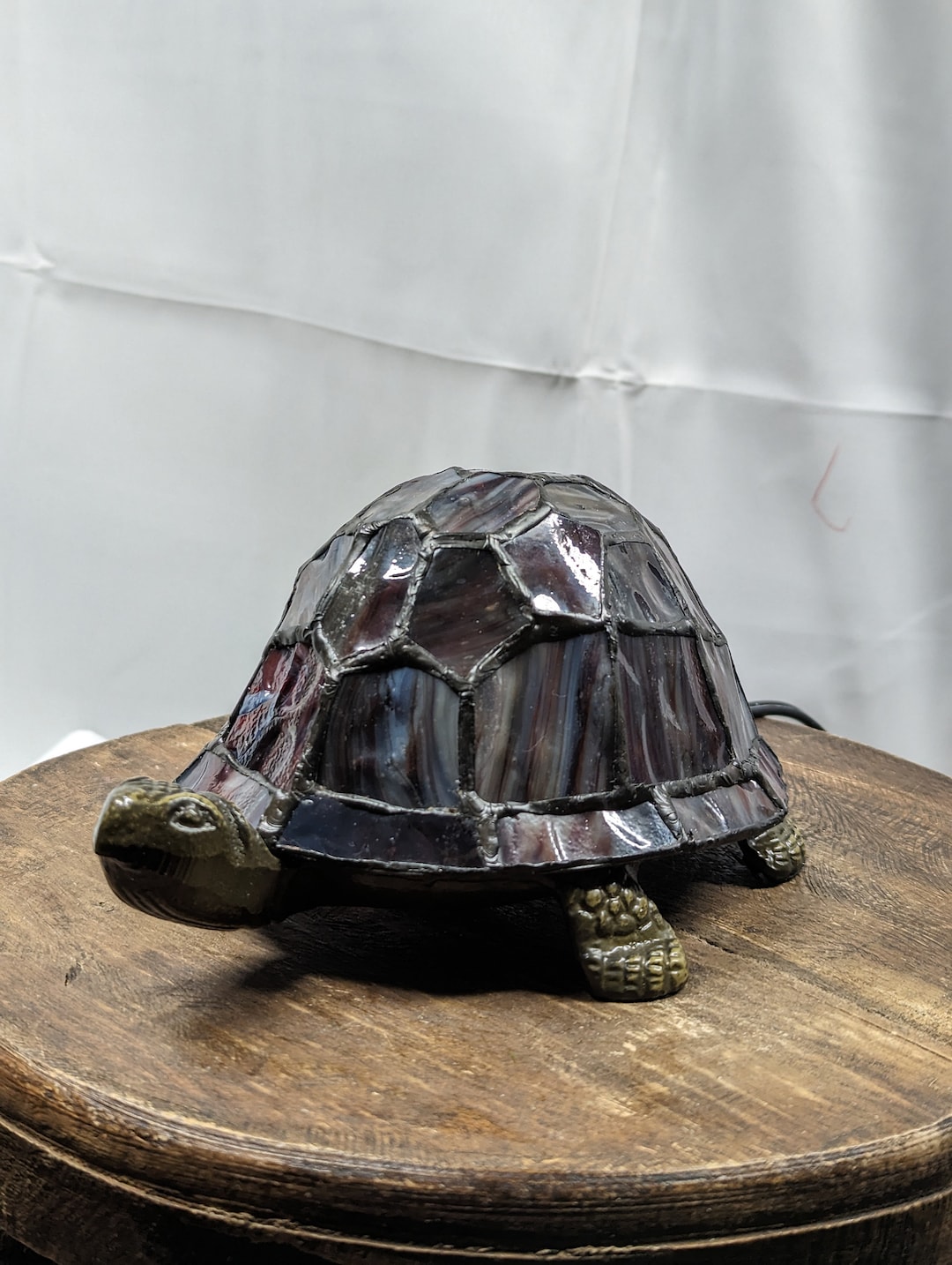 Tiffany Style Turtle Tortoise Purple Burgundy Maroon Black - Etsy