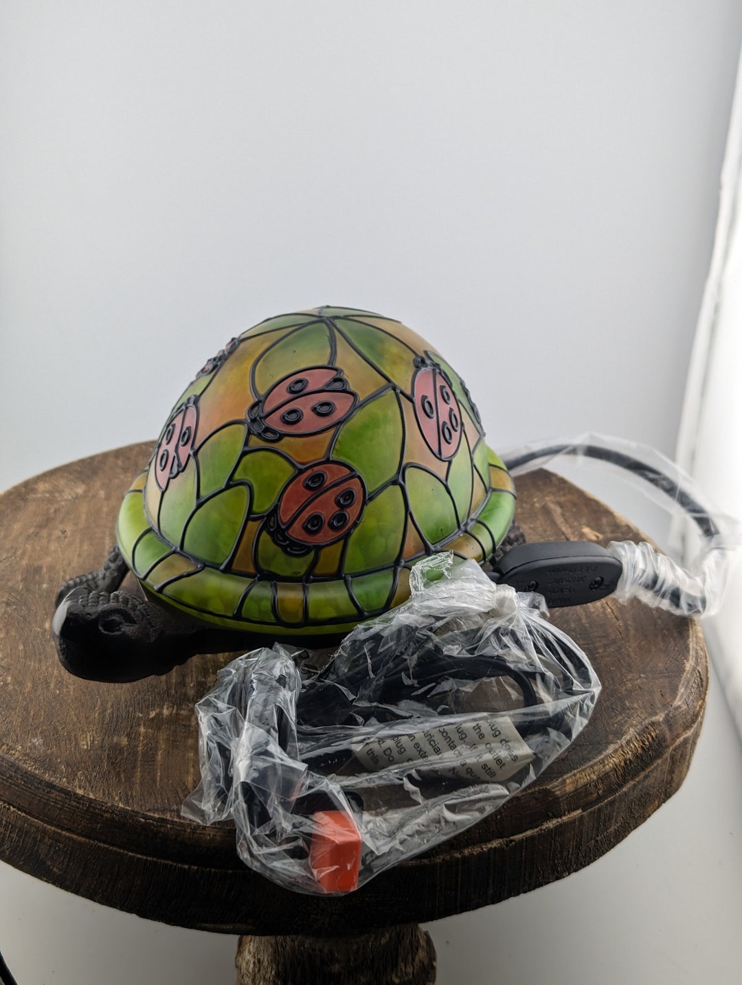 New No Box Tiffany Style Tortoise Turtle All Over Lady Bug Red Green ...