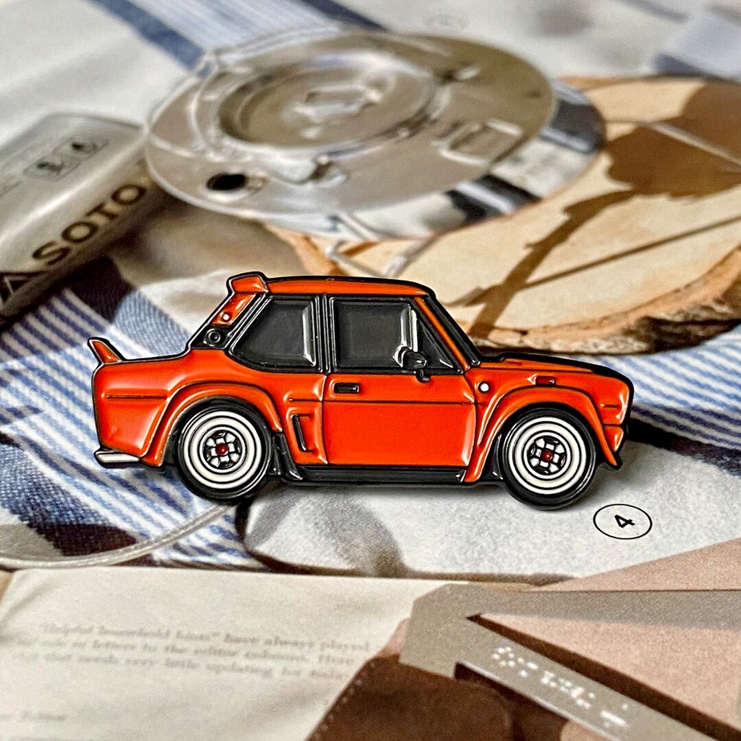 Fiat 131 Abarth Rally Stradale Enamel Pin - Etsy