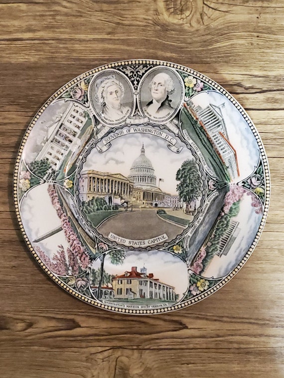 Vintage Jonroth Washington Collectors Plate - Etsy