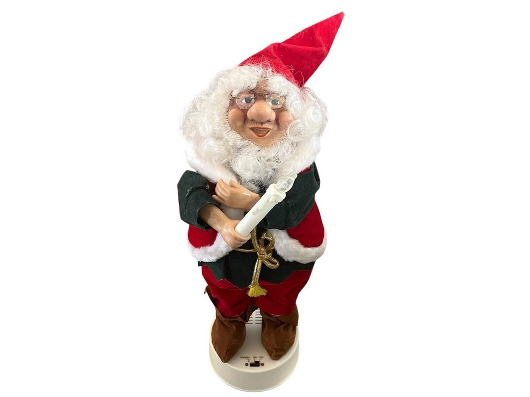 Vintage Musical Santa Claus Moves and Lights Up - Etsy