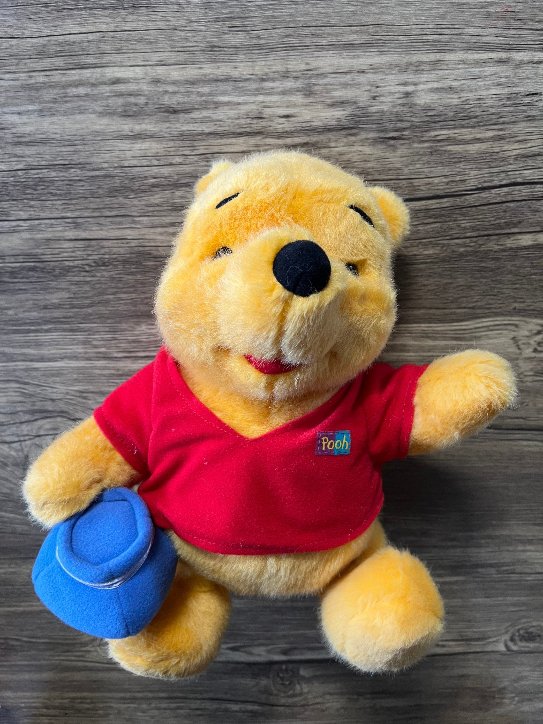 Vintage Pooh Plush W Honey Pot Vintage Walt Disney Co Mattel - Etsy