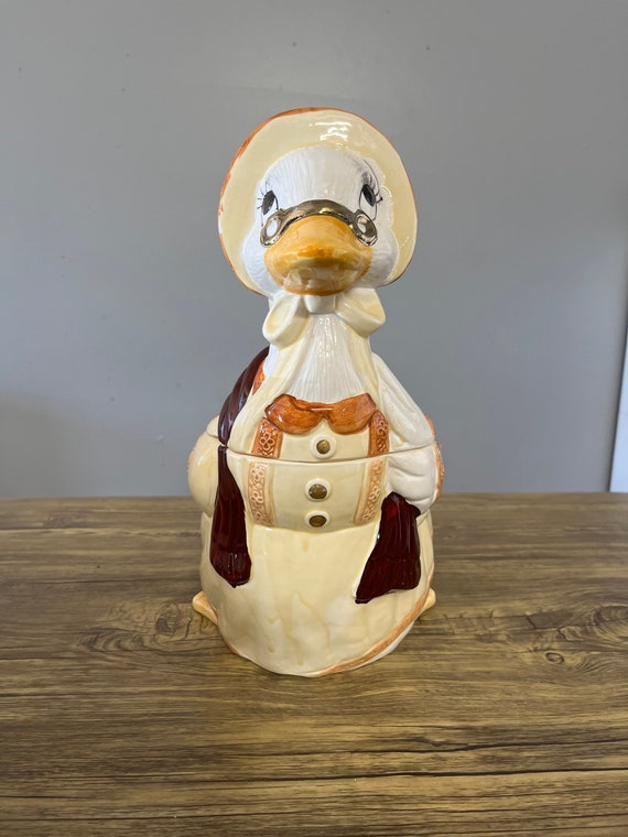 Vintage 70s Mother Goose Ceramic Cookie Jar Container - Etsy