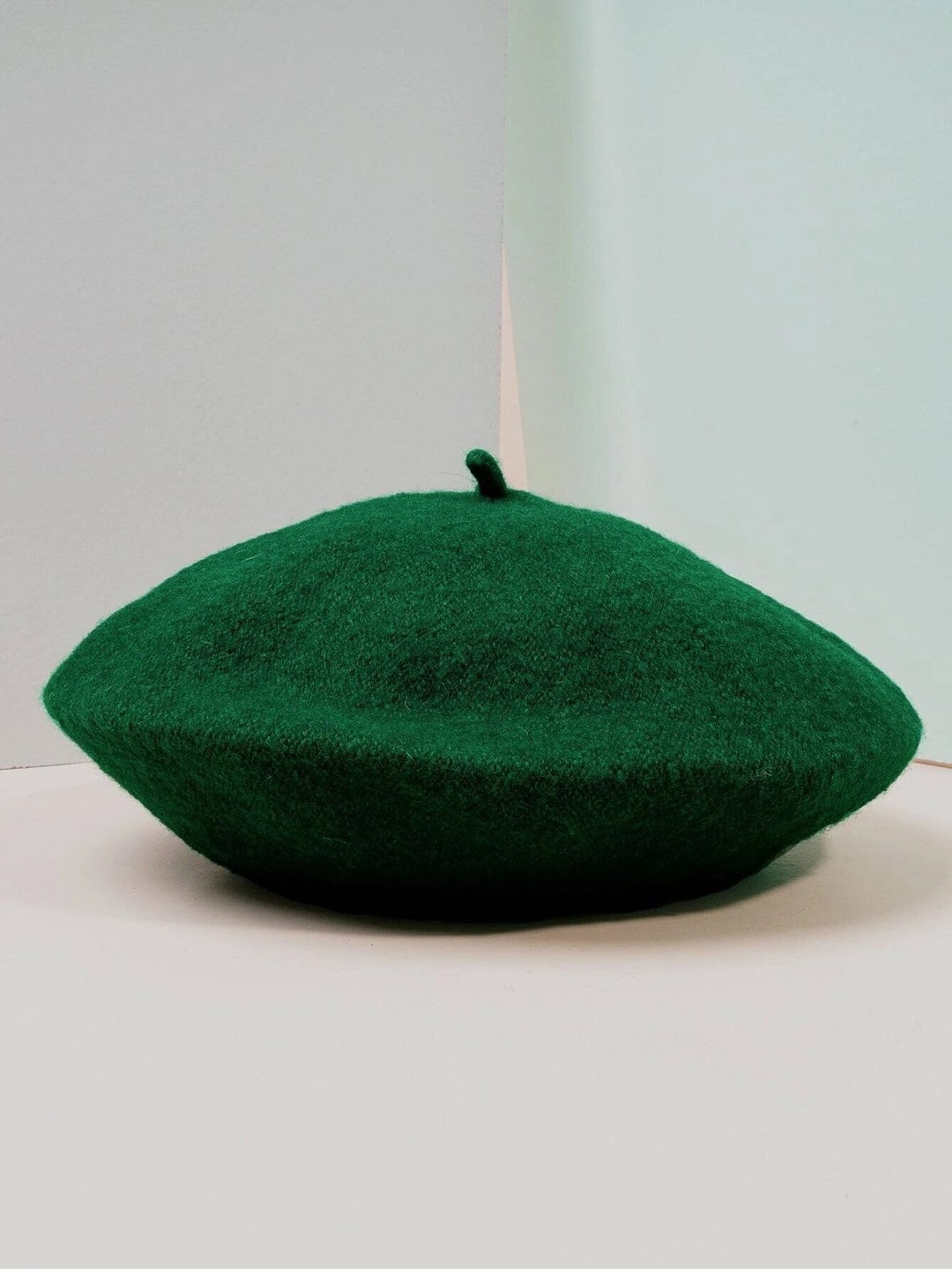 Green Solid Beret Green Simple Beret Classy Green Beret - Etsy