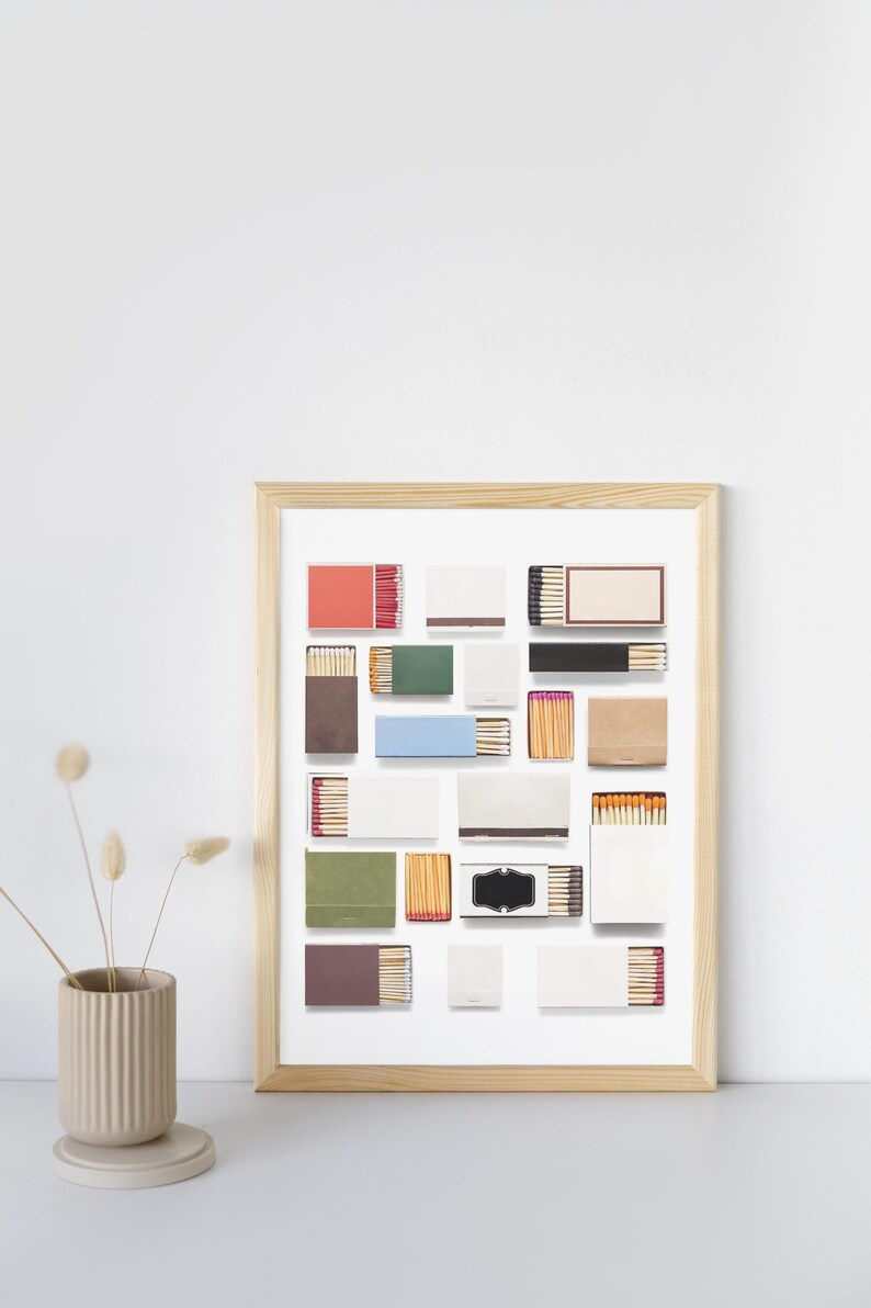 TEMPLATE: Custom Matchbook Wall Art, Personalized Vintage Matchbook ...