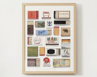 TEMPLATE: Custom Matchbox Collage Wall Art - Personalized Vintage ...
