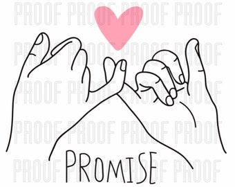 Pinky Promise Svg - Etsy