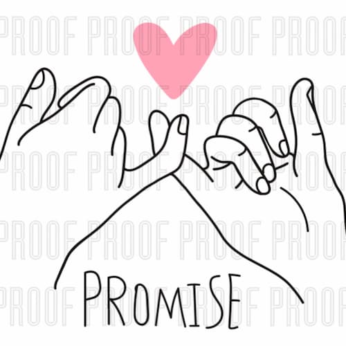 Pinky Promise SVG Pinky Swear SVG Svg Cutting File File for - Etsy