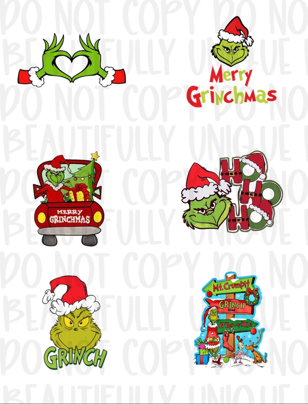 Grinch 3 Inch Cardstock Round - Etsy