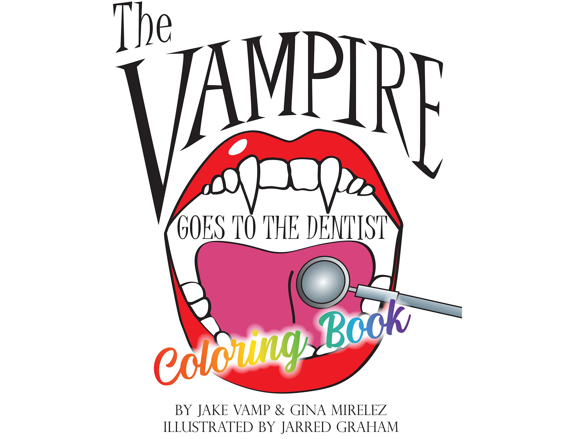 The Vampire Goes to the Dentist Digital Coloring Book - Etsy
