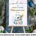 Baby Dragon Gender Reveal Sign | Digital Template | Gender Reveal ...