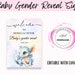 Baby Dragon Gender Reveal Sign | Digital Template | Gender Reveal ...