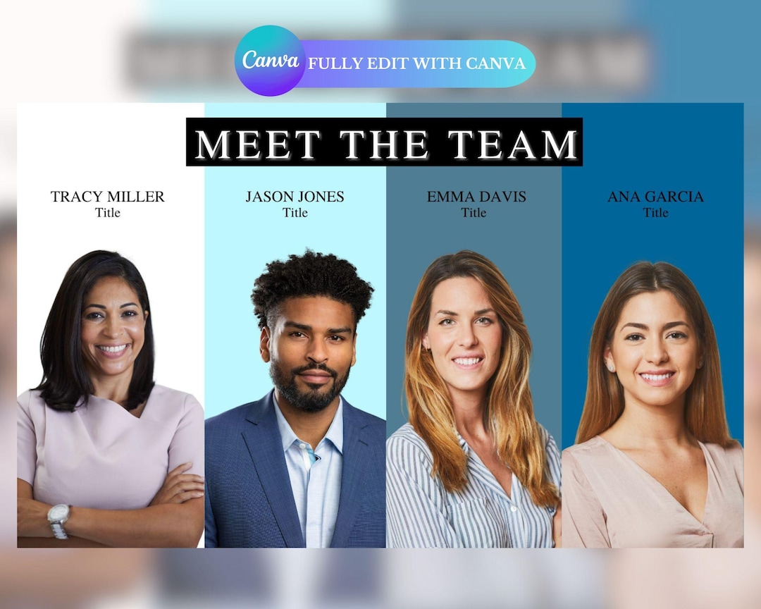 Meet the Team Motion Template | Canva Templates | Business Partners ...