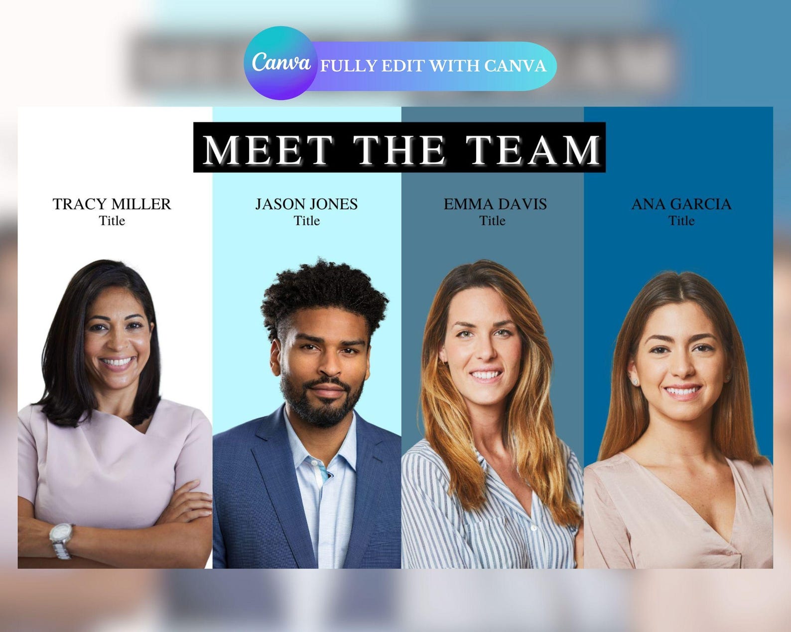 Meet the Team Motion Template | Canva Templates | Business Partners ...