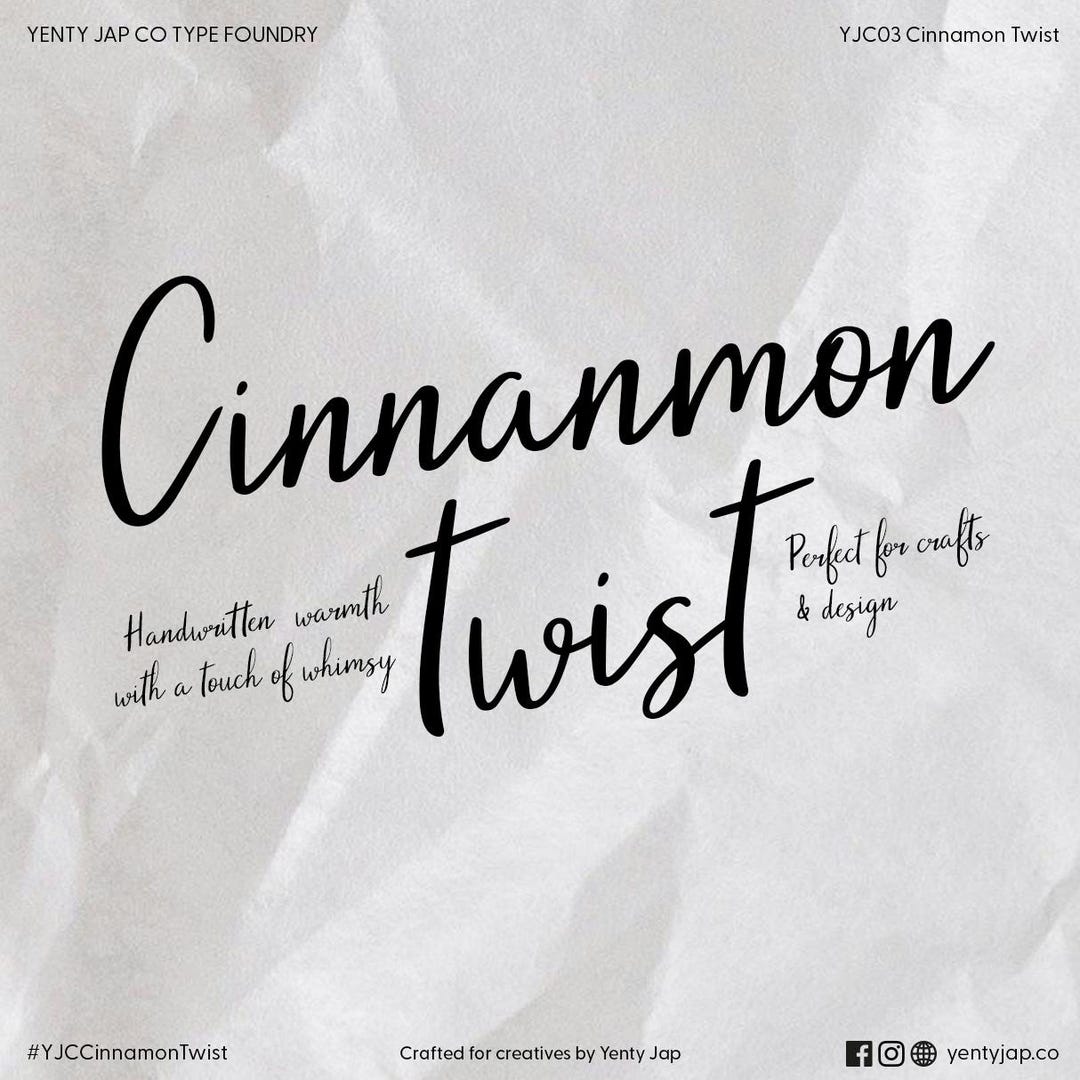 Cinnamon Twist Font for Packaging, Poster and Invitation, Casual Font ...