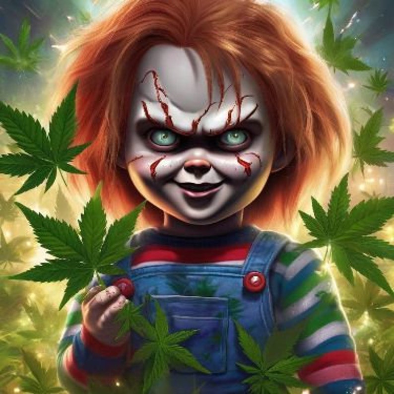 Chucky horror Marijuana Hot/cold Tumbler - Etsy