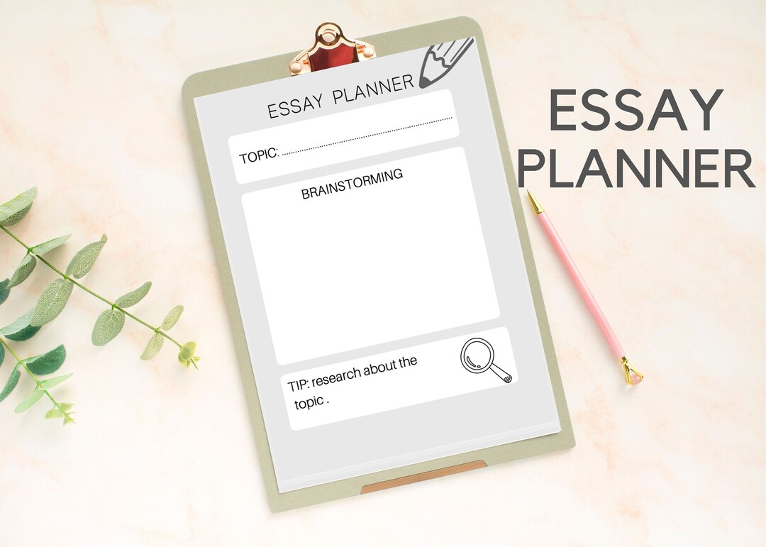 Essay Planner Printable PDF Student Essay Writing Template Instant ...