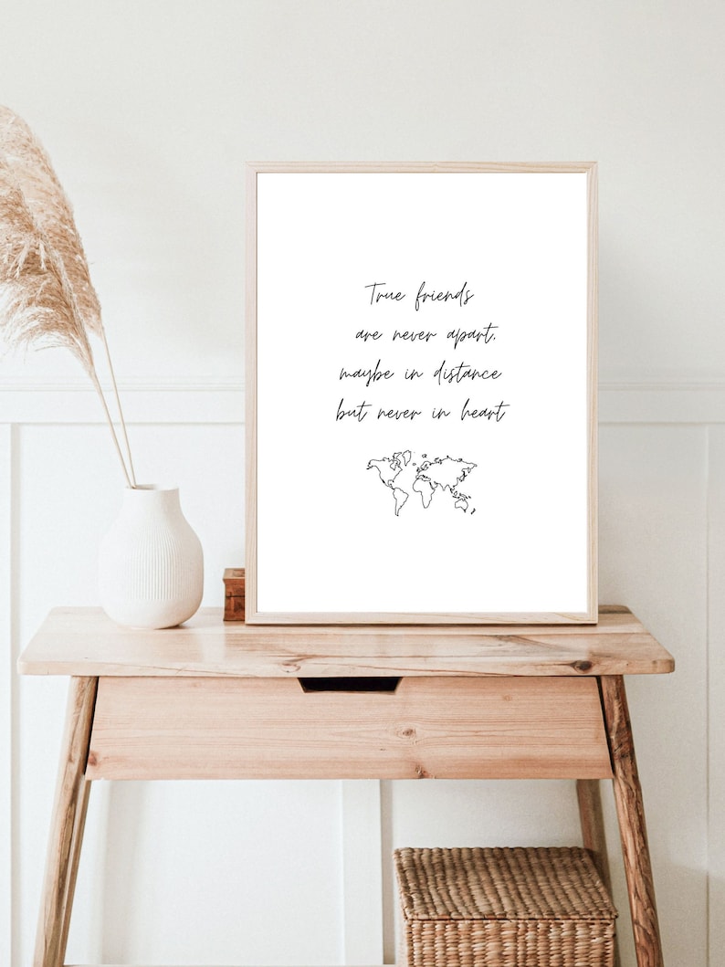 Friends Friendship Quote Printable Wall Art Friends Day Wall Art Best ...
