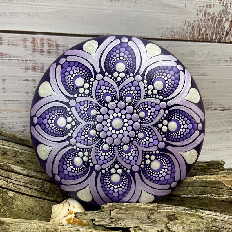 Mandala Stone - Etsy