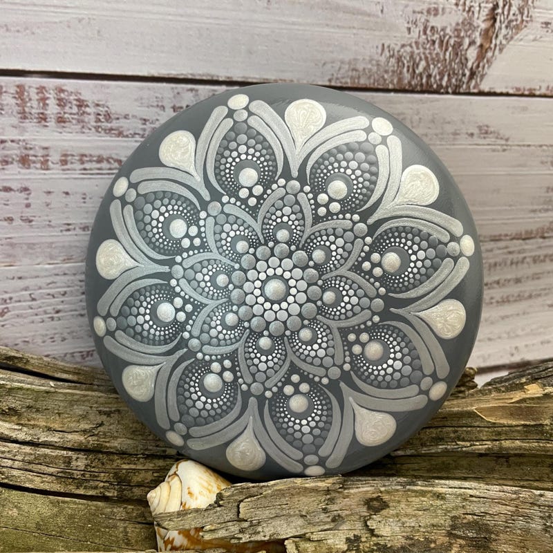 Mandala Stone - Etsy