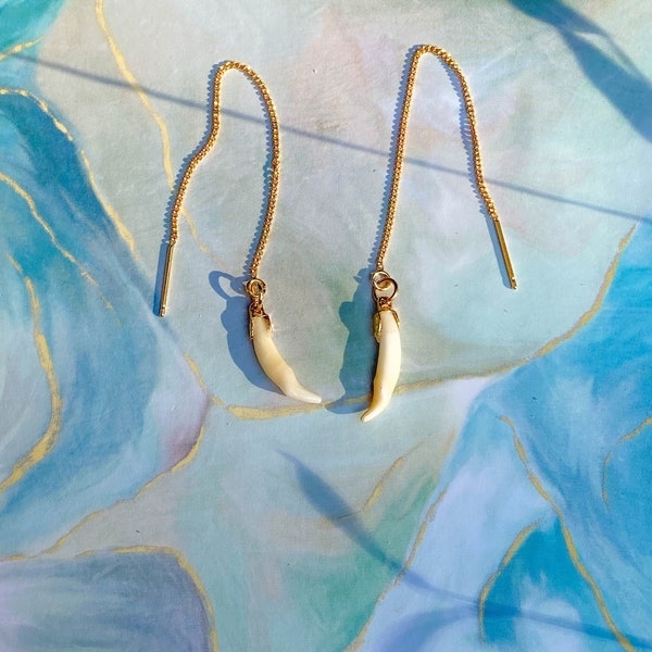 Bone Earrings - Etsy