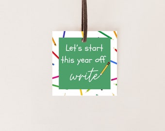 3 Let's Start This Year off Write Printable Back to - Etsy