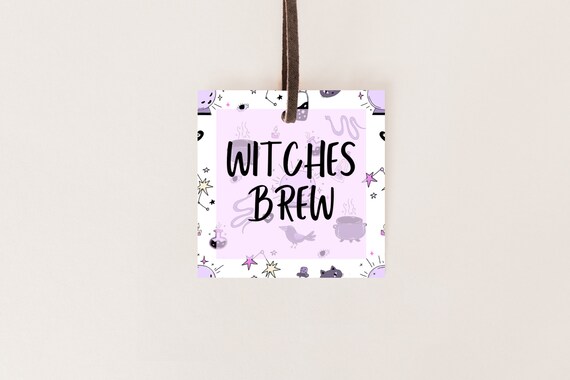 2 & 2.5 Witches Brew Tag Printable Gift Tag Cookie Tag - Etsy