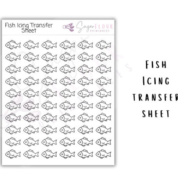 Fish Icing Transfer - Etsy