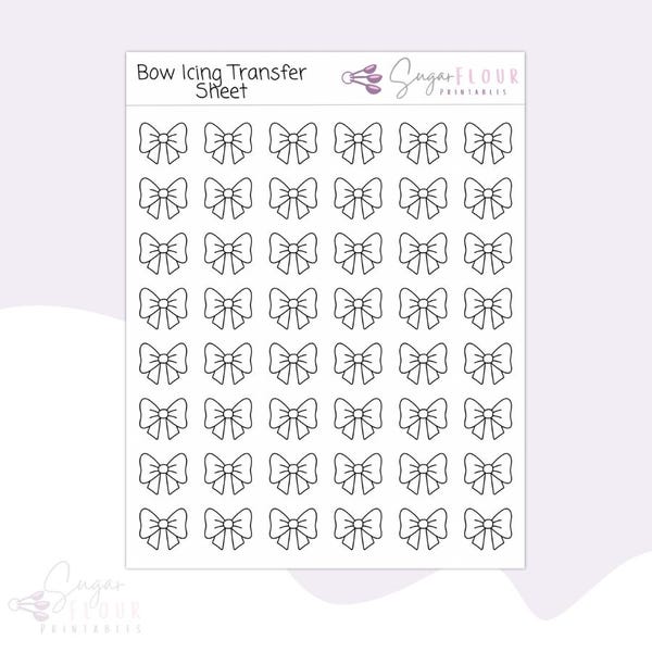 Traceable Bow Template - Etsy