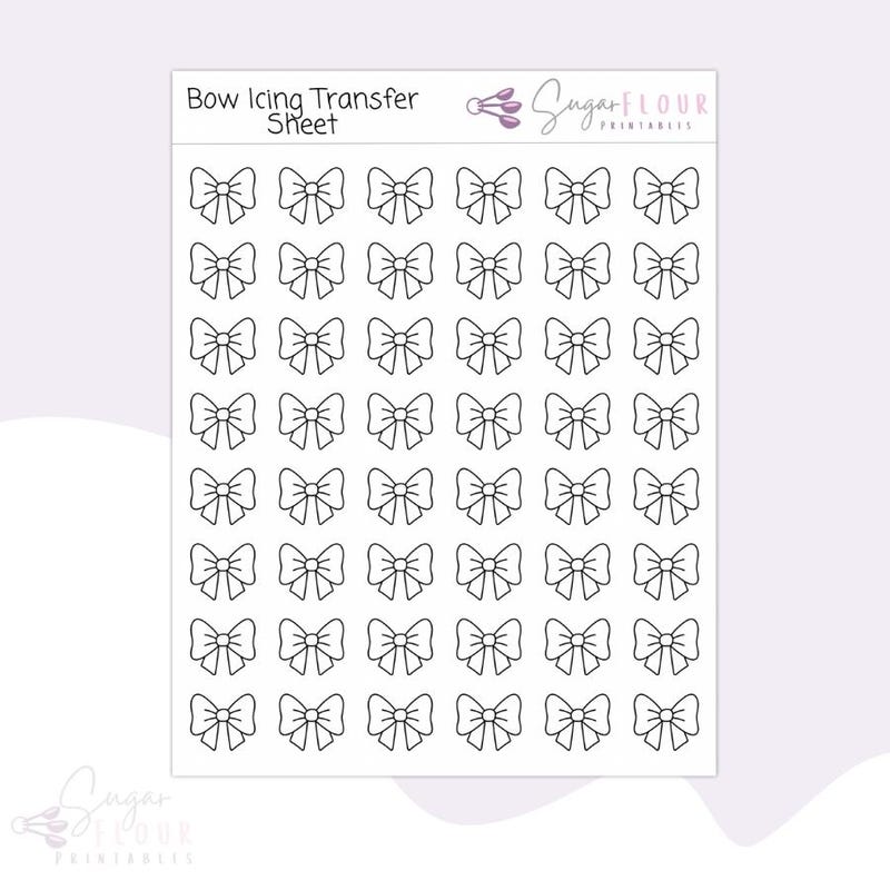 Bow Icing Sheets - Etsy UK