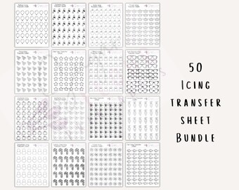 Daisy Royal Icing Transfer Sheet - Etsy