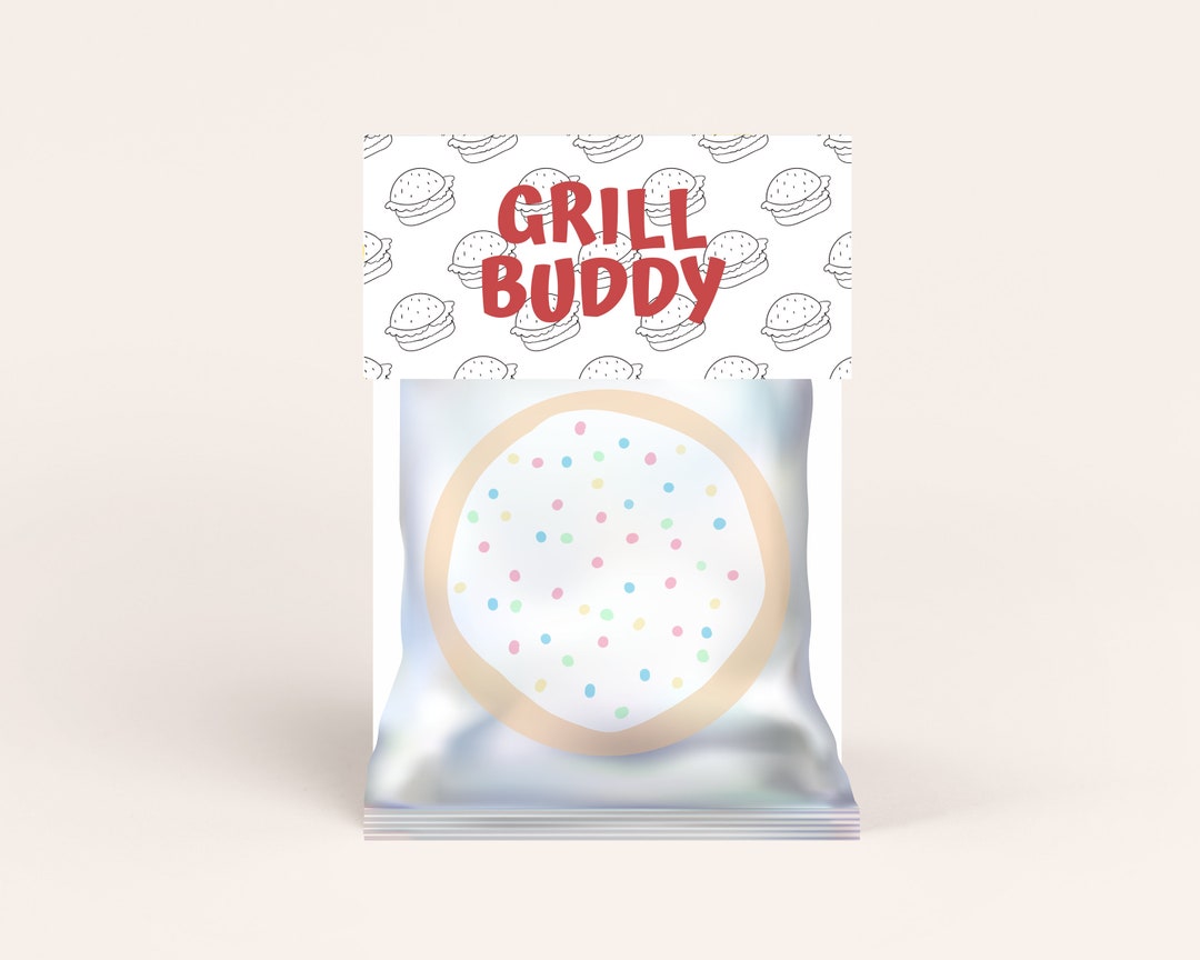 Grill Buddy Treat Topper – 3”, 4”, & 5” | Printable Treat Topper ...
