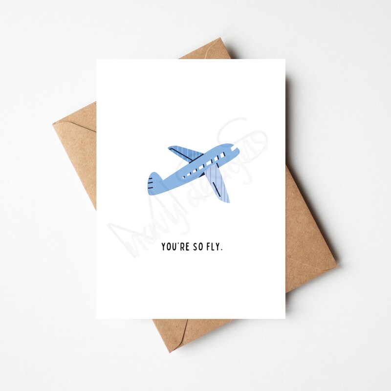 Airplane Card - Etsy