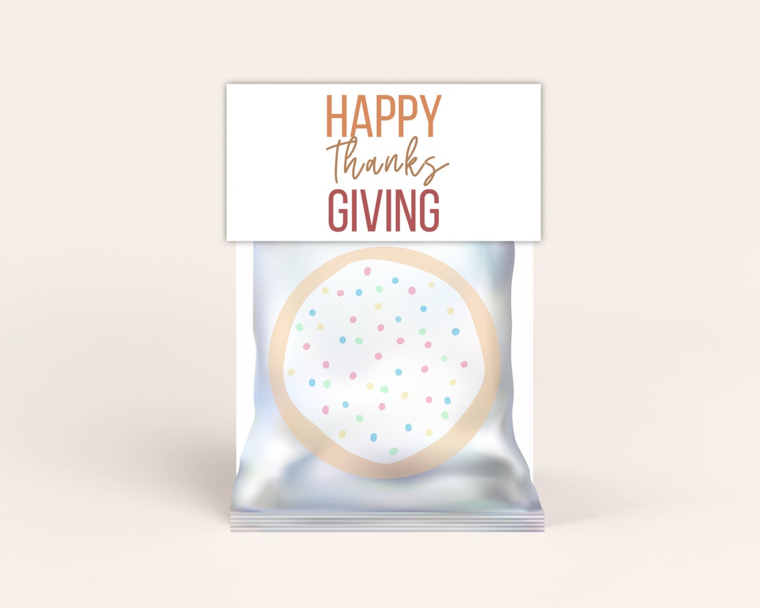Happy Thanksgiving Treat Topper 3 4 & 5 Printable - Etsy