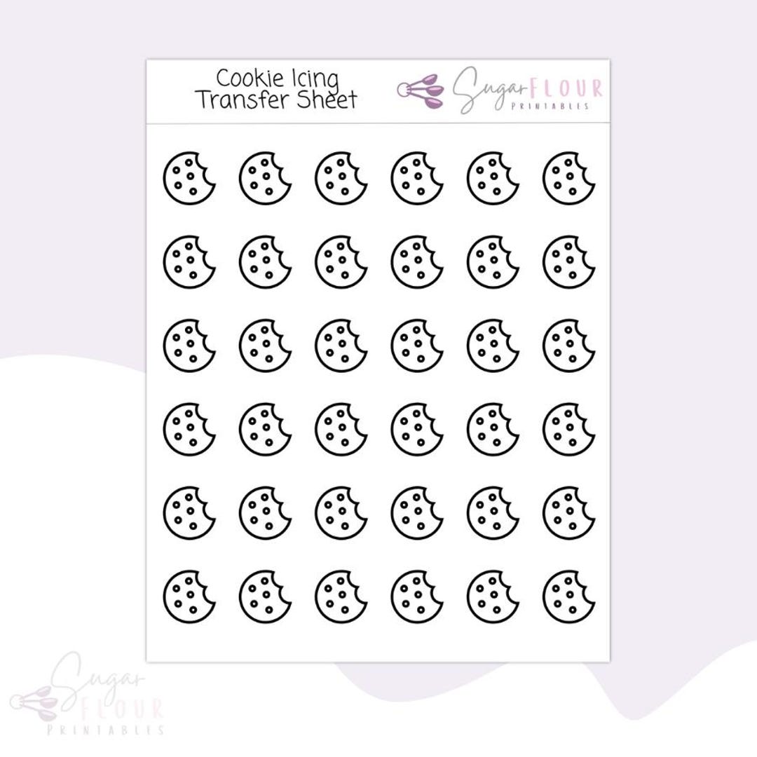 Cookie Royal Icing Transfer Sheets | Royal Icing Template | Royal Icing ...